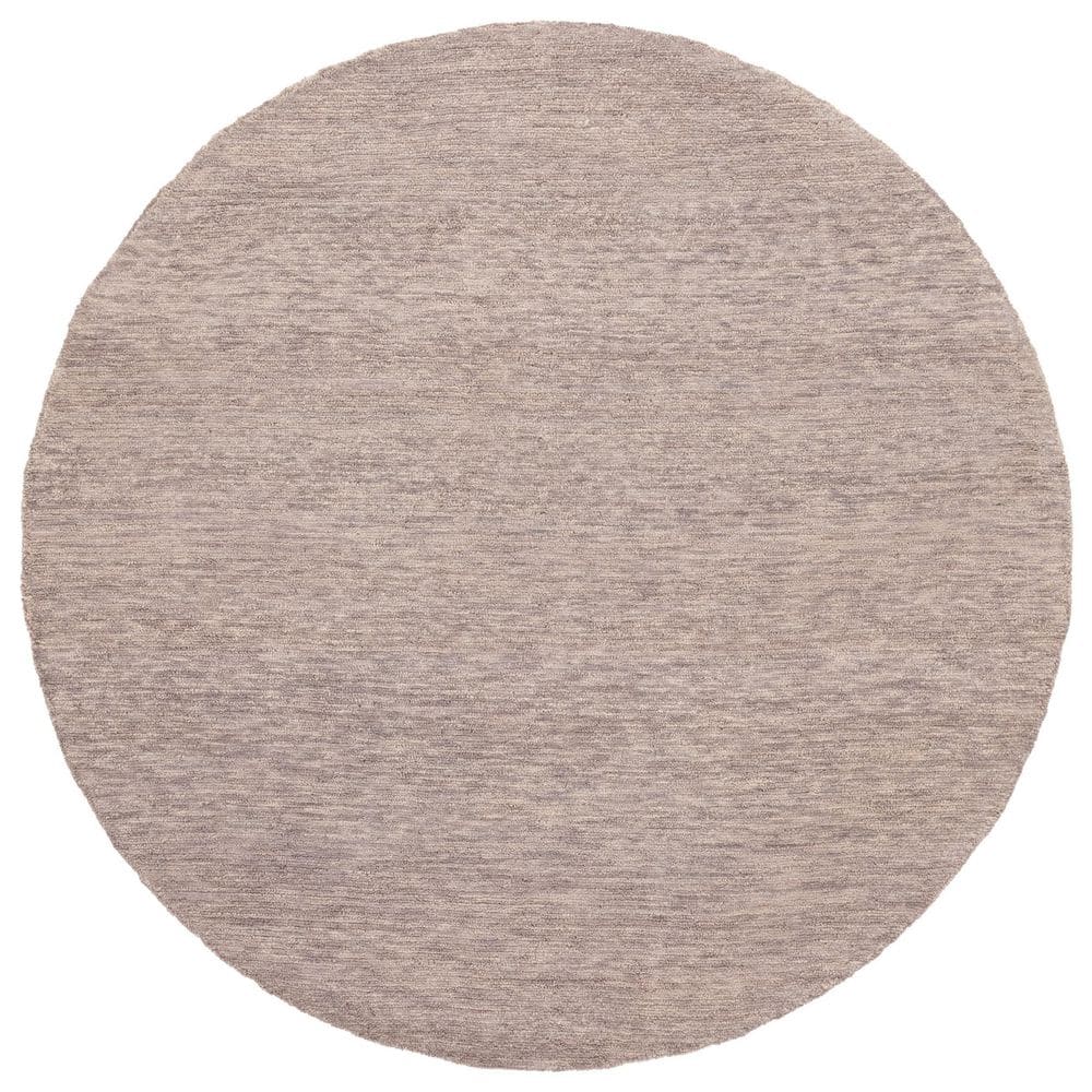 SAFAVIEH Natural Fiber 6 ft. x 6 ft. Gray Modern Solid Round Area Rug ...