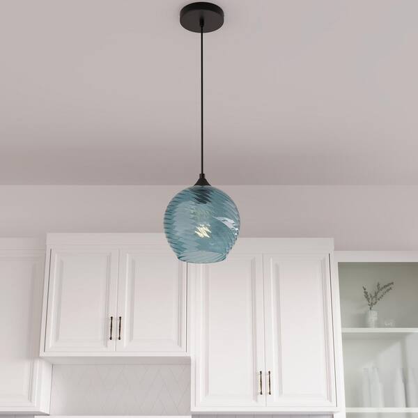 Pendant Shade Replacement Style Selections 7.75-in X 4.63-in Sapphire ...