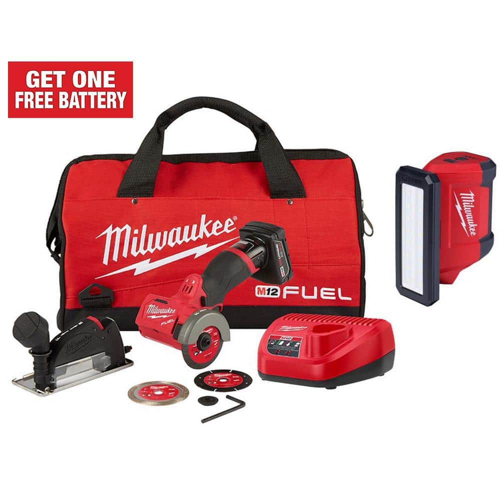 Milwaukee M12 FUEL 12V 3 in. Lithium-Ion Brushless Cordless Cut Off Saw ...