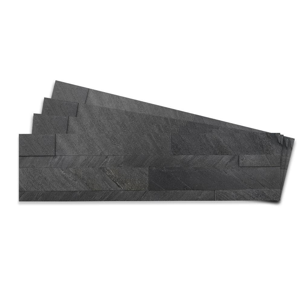 Tic Tac Tiles 4-sheets Dark Gray 24 in. x 6 in. Peel, Stick Self ...