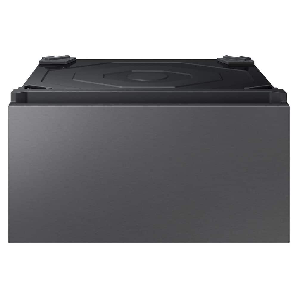 Samsung 27 in. Bespoke Front Load Laundry Pedestal in Dark Steel with ...