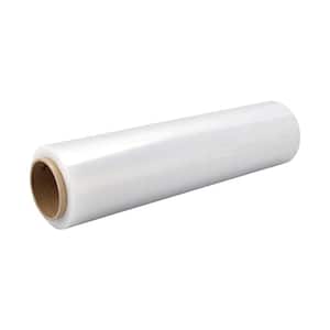 WRIGHTMASTER 18 in. W x 1500 ft. L 80 Gauge Pallet Wrap Stretch Wrap Hand Shrink Wrap (4-Roll ...