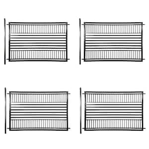 ALEKO 32 ft. x 5 ft. London Style Security Fence Panels Steel Fence Kit ...