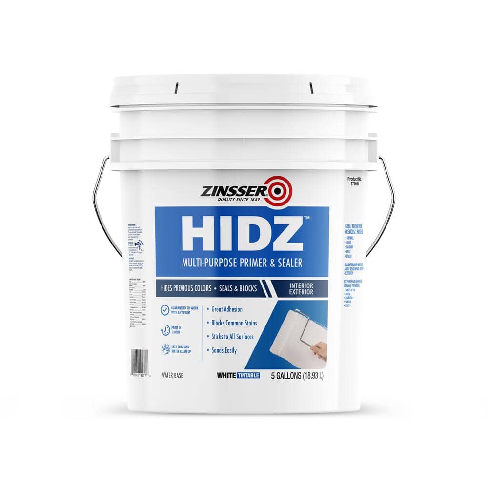 Zinsser 5 Gal. Hidz White Water Based Interior/Exterior Zinsser 5 Gal. Hidz White Water Based Interior/Exterior