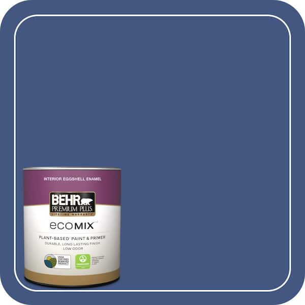 BEHR PREMIUM PLUS 1 qt. #S-H-600 Sailor Eggshell Enamel EcoMix Plant ...