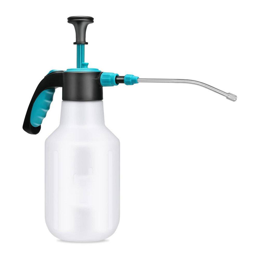 Oyezvary 0.5 gal. Manual Hand Pump Sprayers with Safety Valve, Adjustable Brass Nozzle ...