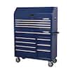 Husky Standard Duty 42 in. 8-Drawer Blue Rolling Tool Cabinet H42TR8BLU ...