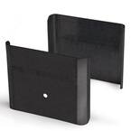 Fence Armor 2 in. L x 2 in. W x 3 in. H Black Ornamental Fence Post ...