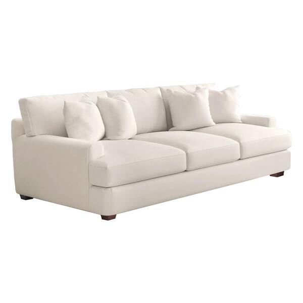 Monland 90 in. Square Arm Cotton Upholstered Rectangle Sofa With Chaise ...