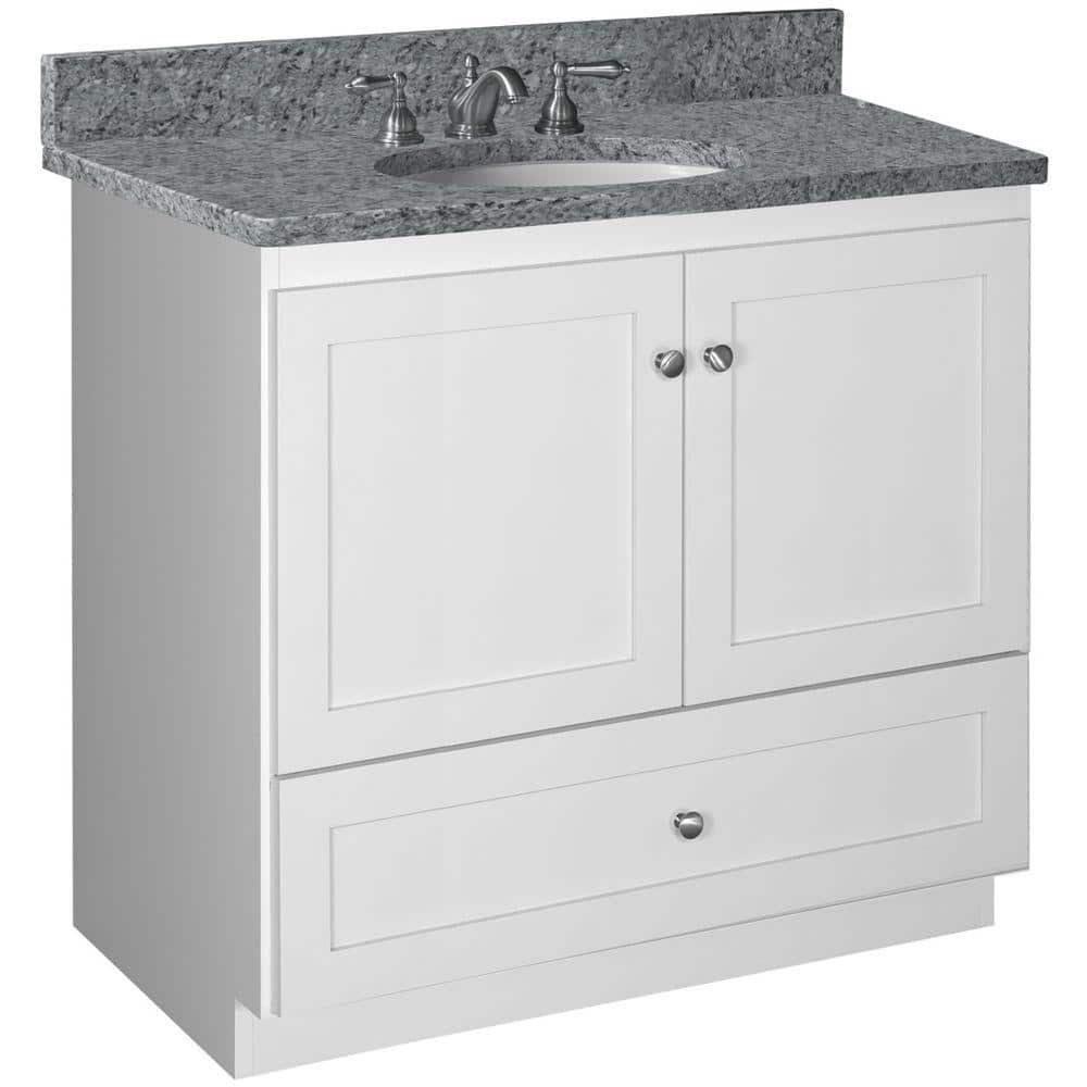Simplicity by Strasser Shaker 36 in. W x 21 in. D x 34.5 in. H Bath ...