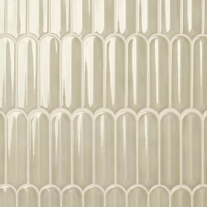 Ivy Hill Tile Medley Feather Coastal Blue 11.41 in. x 12.87 in. Glossy ...