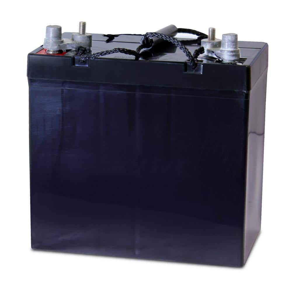 UPG 12-Volt 55 Ah AGM Rechargeable Marine Battery w/Marine Combo Post ...