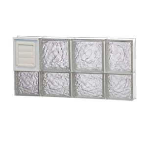 Clearly Secure 27 in. x 13.5 in. x 3.125 in. Frameless Wave Pattern ...