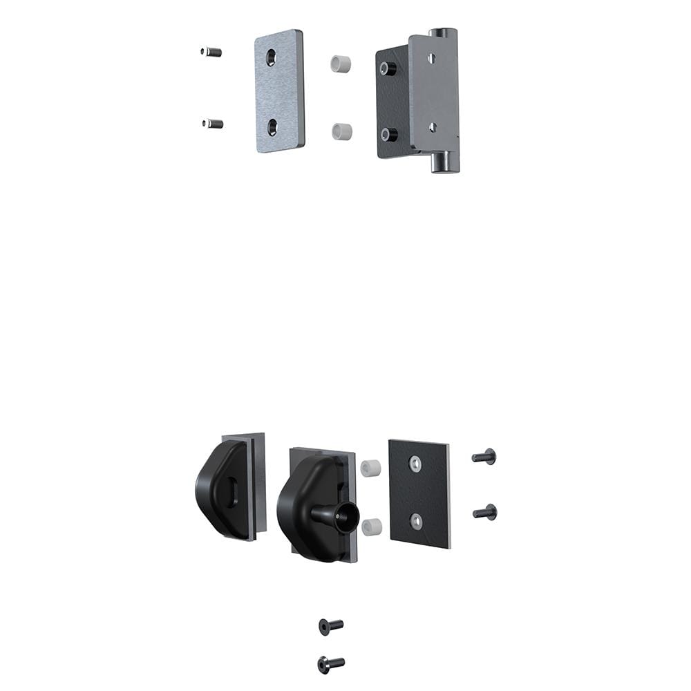 PEAK MountainView 4 in H x 4 in. W Glass Deck Railing Brushed Stainless ...