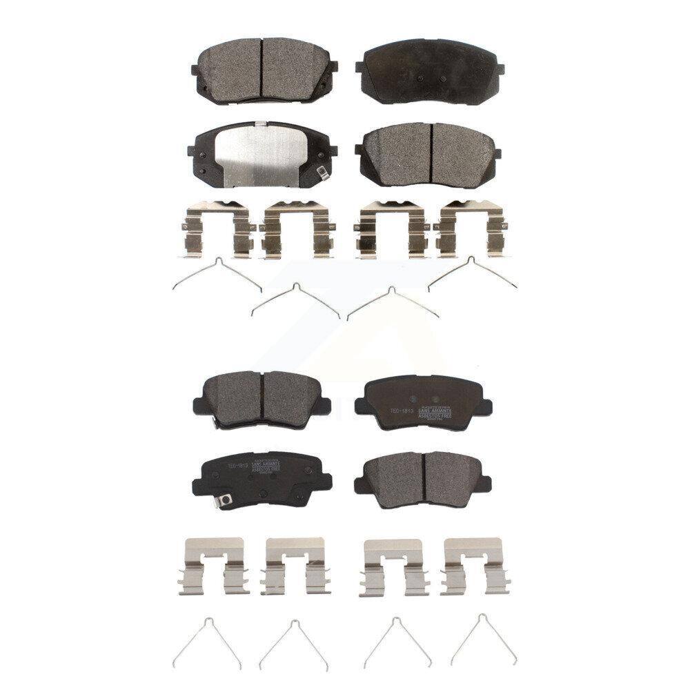 TEC Front Rear Ceramic Brake Pads Kit For Kia Optima Hyundai Sonata ...