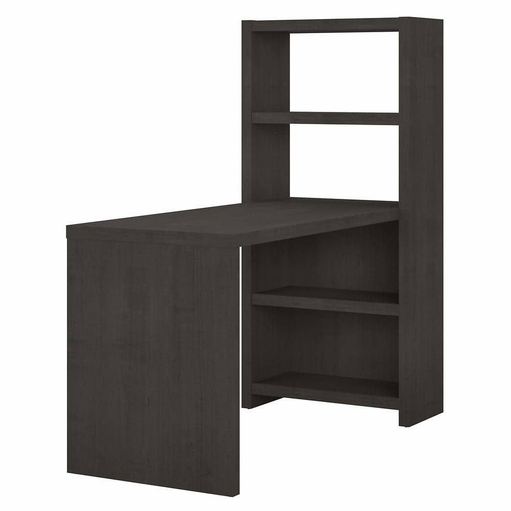 Bush Furniture Echo 56.34 in. Charcoal Maple Bookcase Desk KI60307-03 - The Home Depot