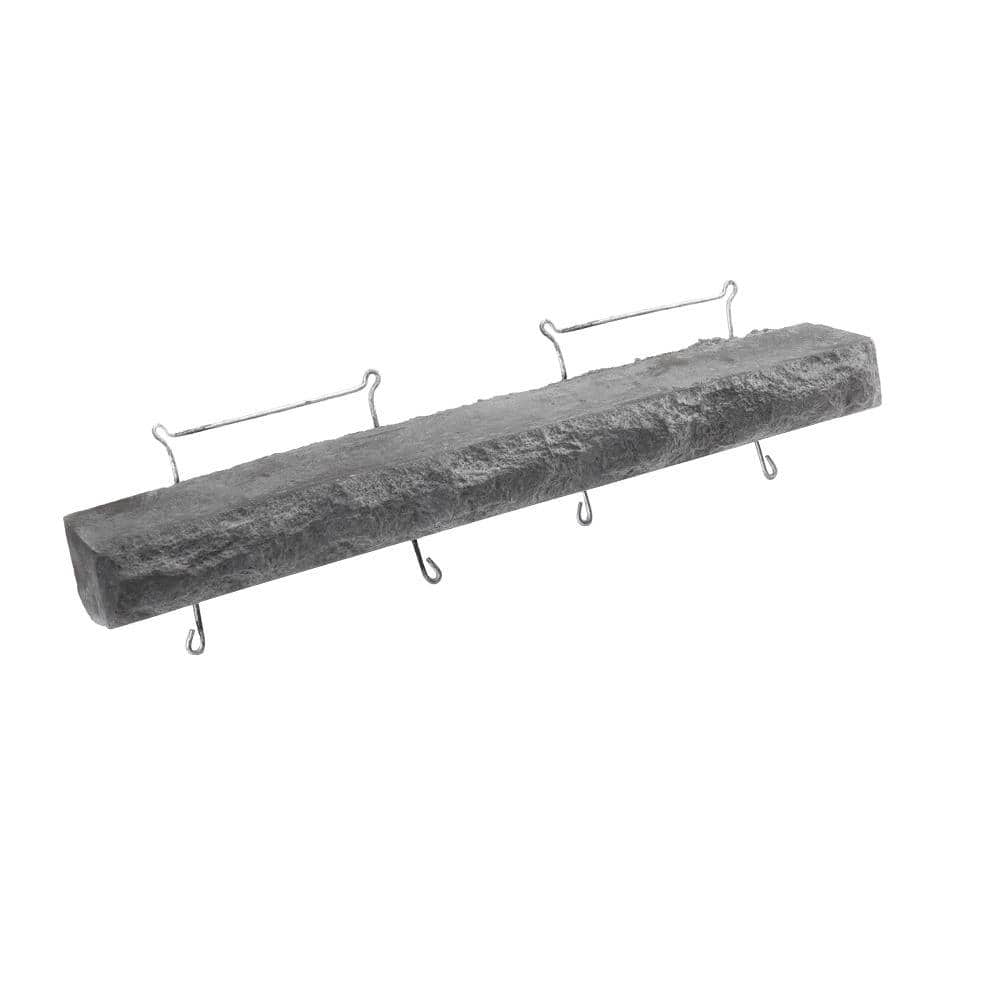 ClipStone 20 in. L x 3 in. W Smoke Drip Ledge Flat Stone CSM.40.007.1 ...