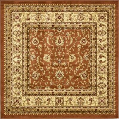 Unique Loom Voyage St. Louis Brick Red 4' 0 x 6' 0 Area Rug-3132936 ...