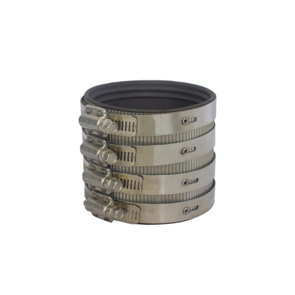 ECO FLO 3 in. No Hub DWV Flexible PVC Coupling NHHD-33 - The Home Depot
