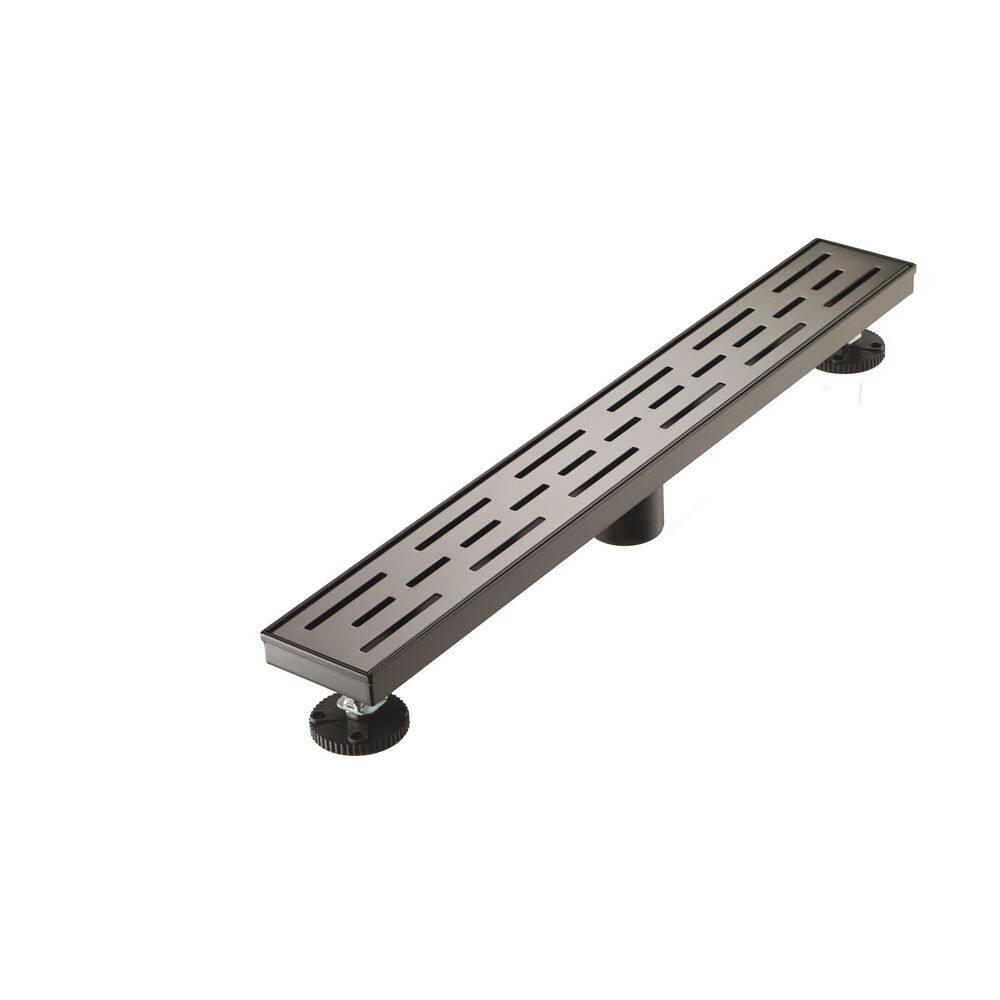 U.S. TRENCH DRAIN 32 in. Linear Stainless Steel Shower Drain with Slot ...