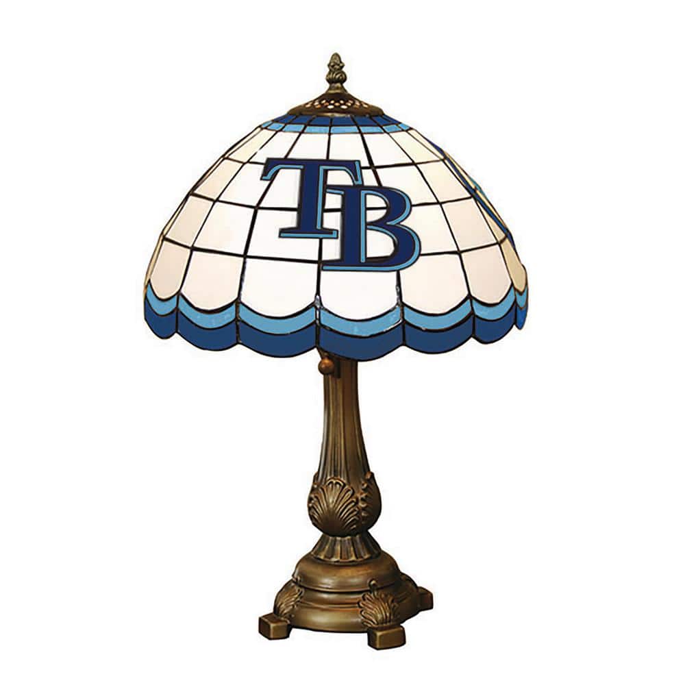 The Memory Company MLB 19.5 in. Antique Bronze Rays Tiffany Table Lamp ...
