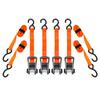 SmartStraps 14 ft. Orange CarbonX Ratchet Tie Down Straps with 1,000 lb ...