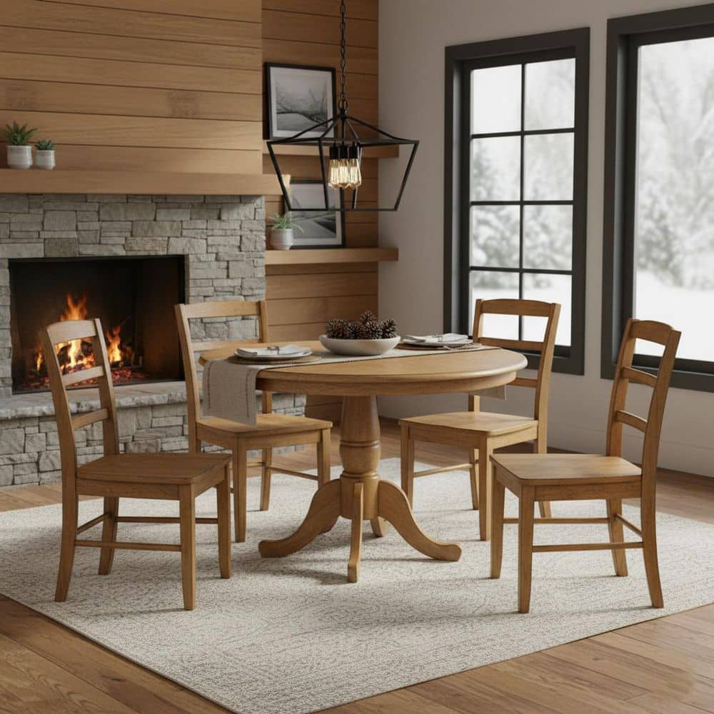 International Concepts Dining Essentials Distressed Pecan Dining Table ...