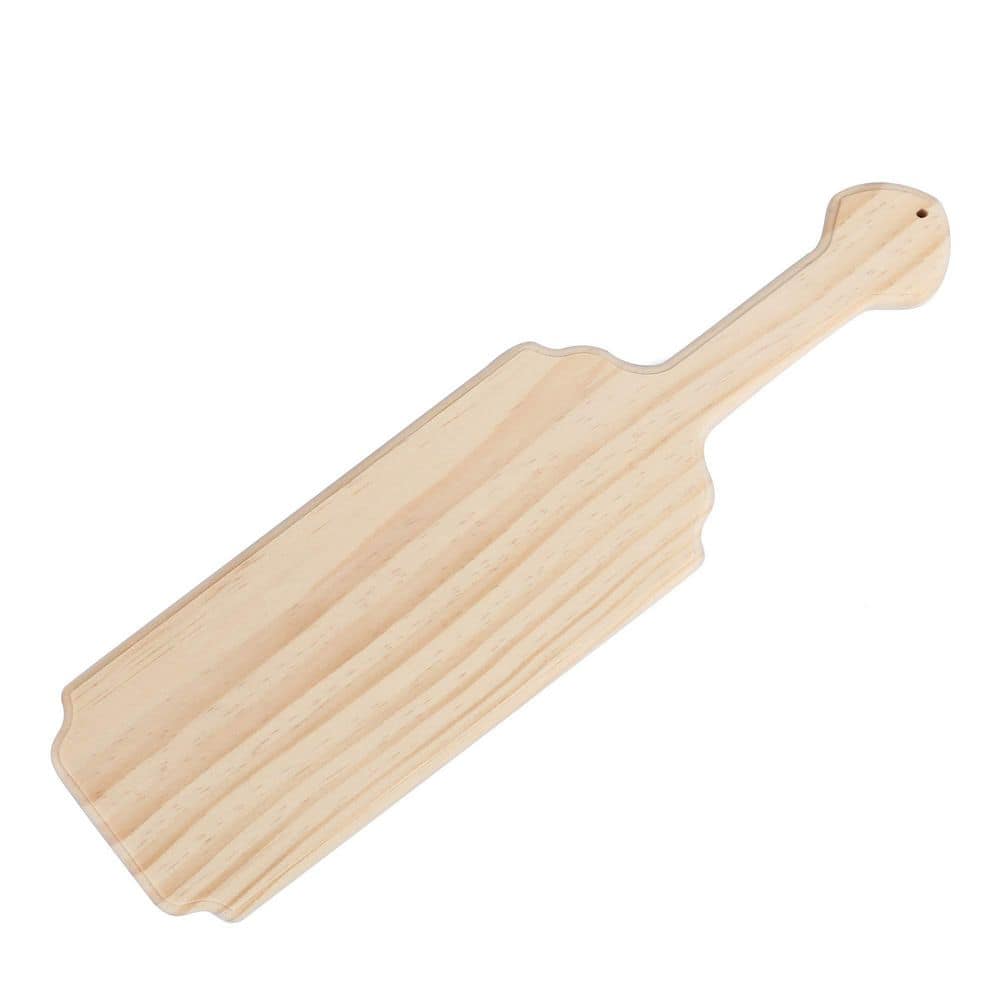 Afoxsos Series 1 in. x 1 ft. x 1 ft. Pine Wood Fraternity Paddle ...