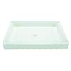 MUSTEE 48 x 32 Alcove Shower Pan Base with Center Drain in White 3248M ...