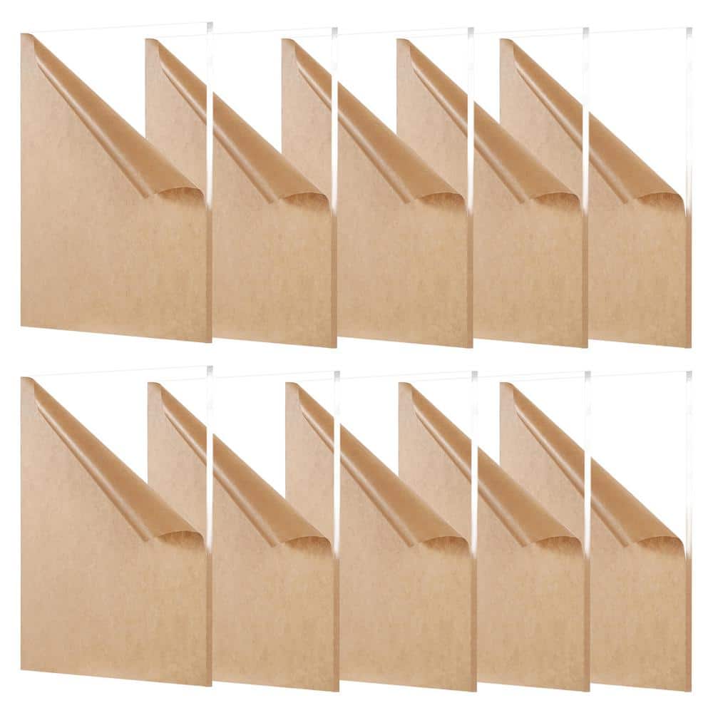 Pro Space 12 in. x 12 in. x 0.04 in. Clear Acrylic Cut Plexiglass ...