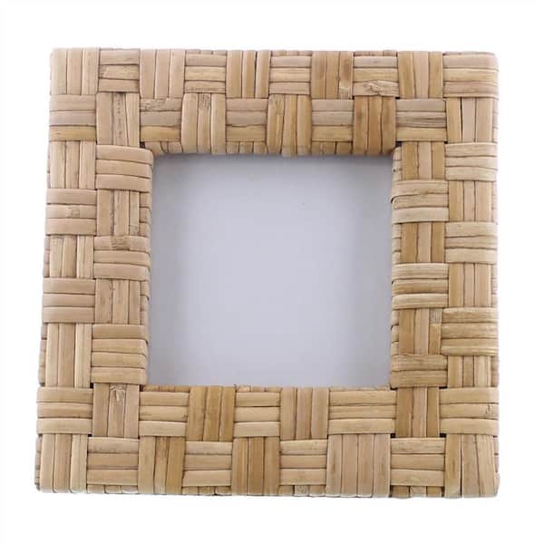HomeRoots Victoria 4 in. x 4 in. Natural Picture Frame 2000394438 - The ...