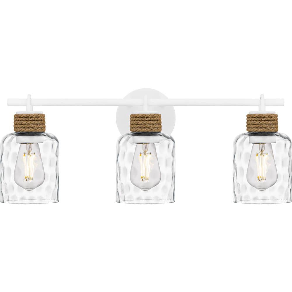 Quoizel Baltic 24 in. 3-Light Matte White Vanity Light BTC8624W - The ...