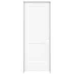 JELD-WEN 30 in. x 80 in. Madison White Painted Left-Hand Smooth Solid ...