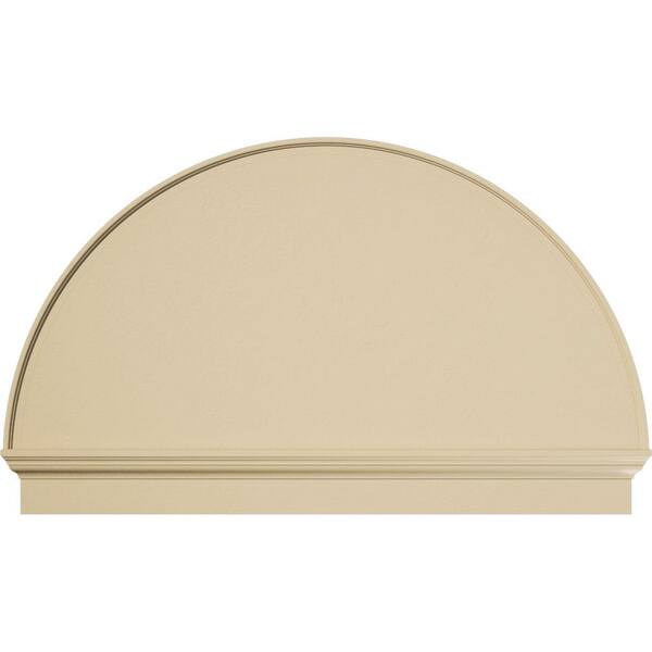 Ekena Millwork 52 in. W x 32-3/4 in. H x 2-3/4 in. P Half Round ...