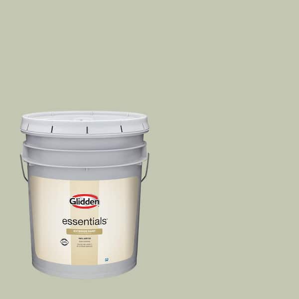Glidden Essentials 5 gal. PPG1030-2 Pale Pine Satin Exterior Paint ...