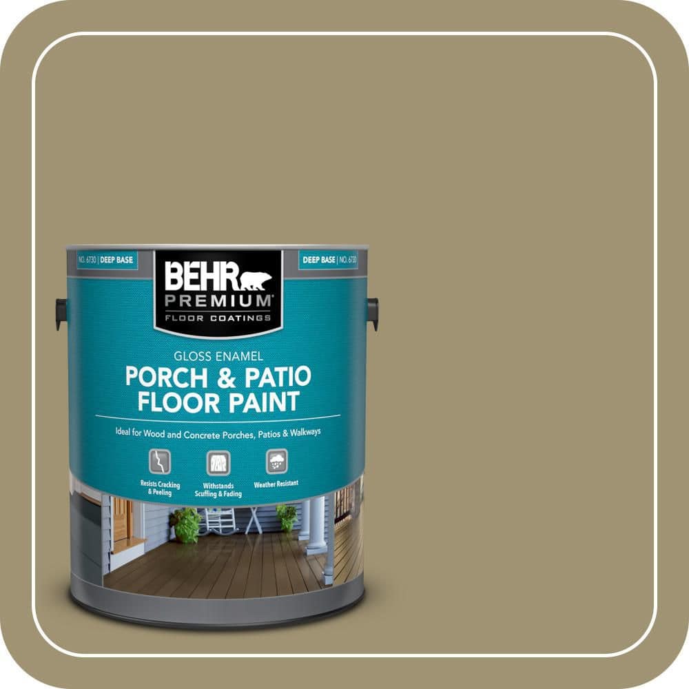 BEHR PREMIUM 1 gal. #380F-6 River Bank Gloss Enamel Interior/Exterior ...