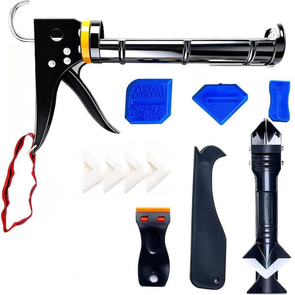 High Thrust Ratio Caulk Gun Kit with Smooth Glide Mechanism and Heavy ...