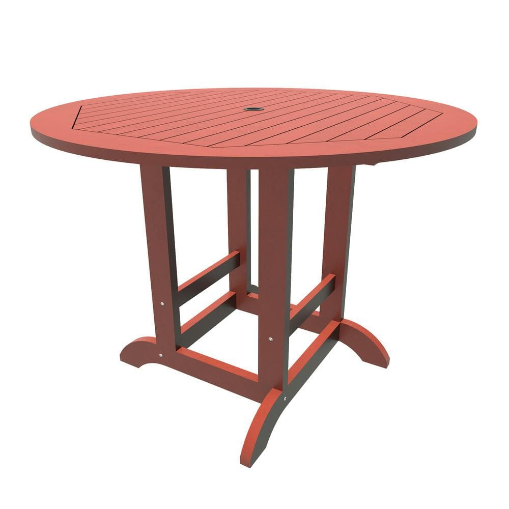 Highwood Round Bistro Dining Table CM-DTRSQ48-RED - The Home Depot