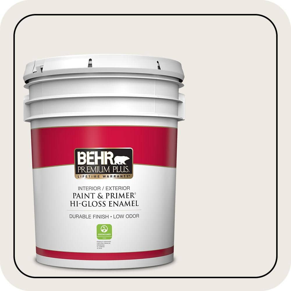 BEHR PREMIUM PLUS 5 gal. Designer Collection #DC-006 First Snow Hi ...