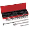 Klein Tools 1/2 in. Drive Socket Wrench Set (16-Piece) 65512 - The Home ...