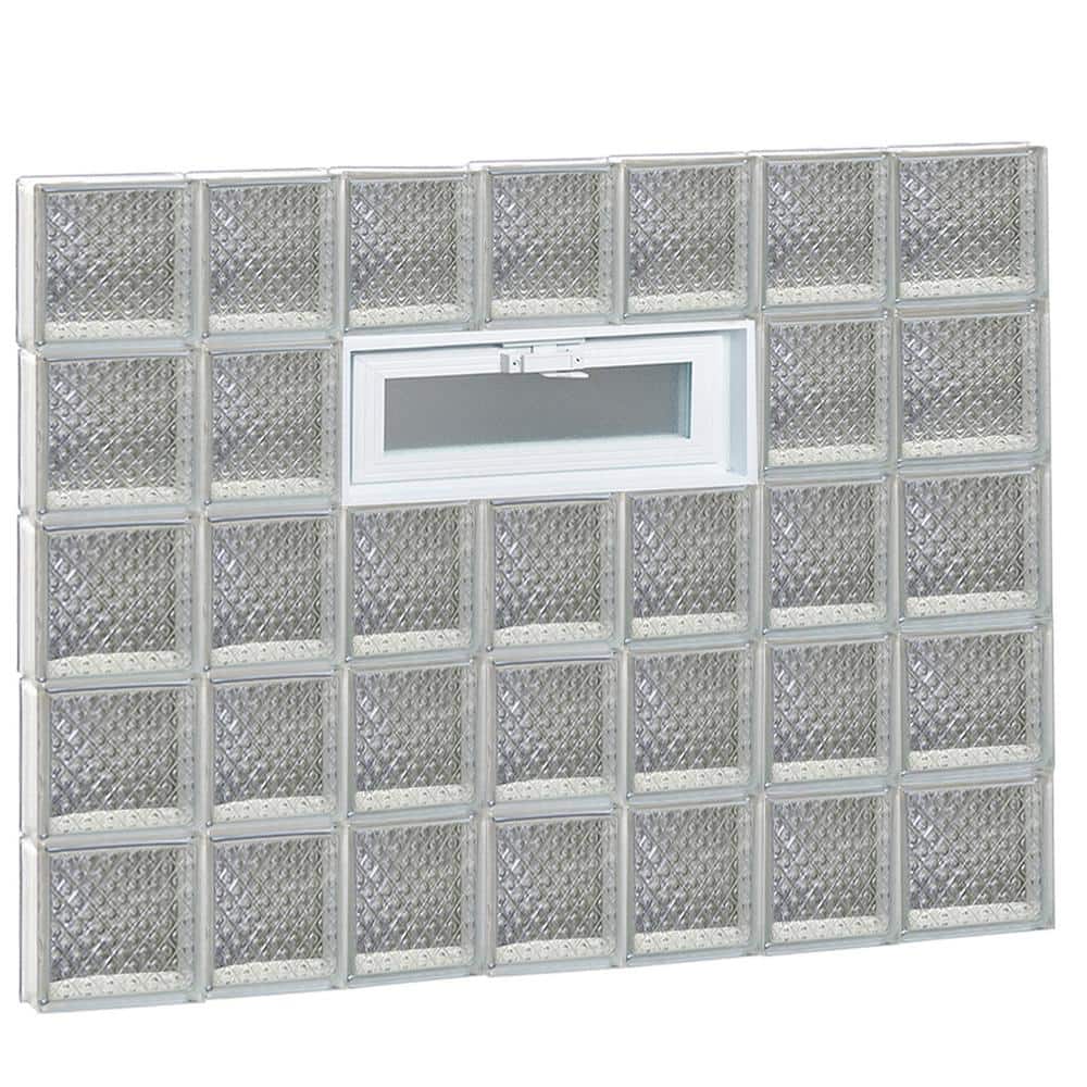 Clearly Secure 44.25 in. x 38.75 in. x 3.125 in. Frameless Diamond ...