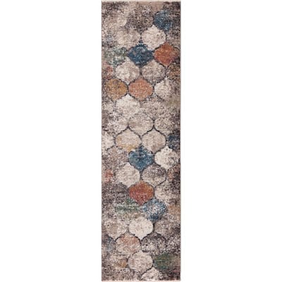 StyleWell Alino Multi 8 ft. x 10 ft. Quatrefoil Area Rug-51097 - The ...
