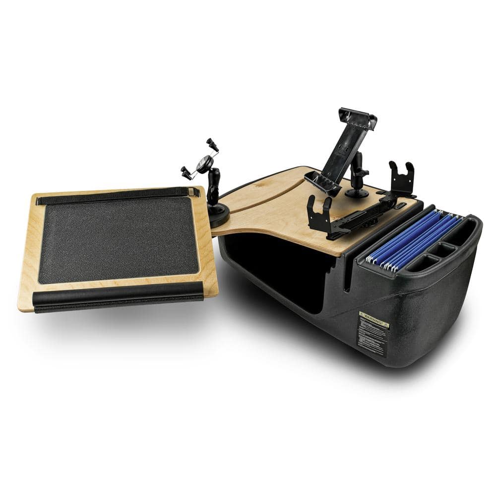 AutoExec Reach Desk Front Seat Elite with Printer Stand, Phone Mount ...