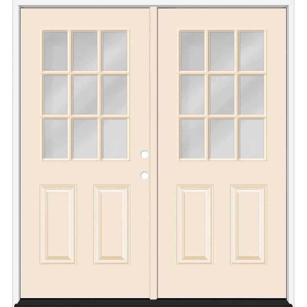 Steves & Sons Reliant 64 in. x 80 in. 2P 1/2L 9L-SDL ClearGlass LHIS ...