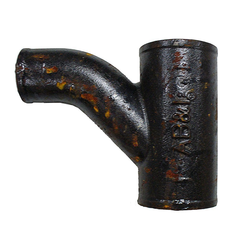 AB and I Foundry 3 in. x 3 in. x 2 in. Cast-Iron Combination Tee/Wye ...
