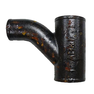 AB and I Foundry 3 in. x 3 in. x 2 in. Cast-Iron Combination Tee/Wye ...
