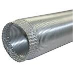 Speedi-Products 7 in. x 96 in. Aluminum Flex Pipe Crimped One End-EX ...