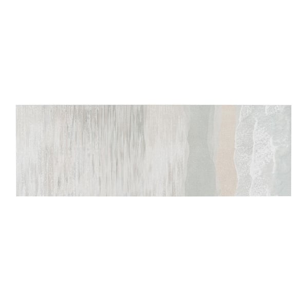 Apollo Tile Imprint 16 in. x 48 in. Misty Blue, Ivory Cream Matte ...