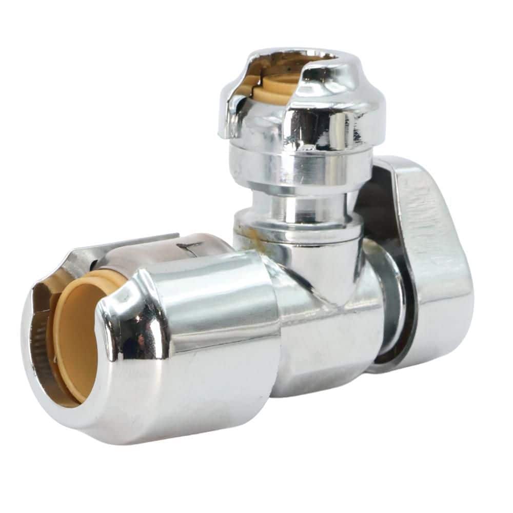 SharkBite 1/2 in. Push-to-Connect x 1/4 in. (3/8 in. OD) Compression ...