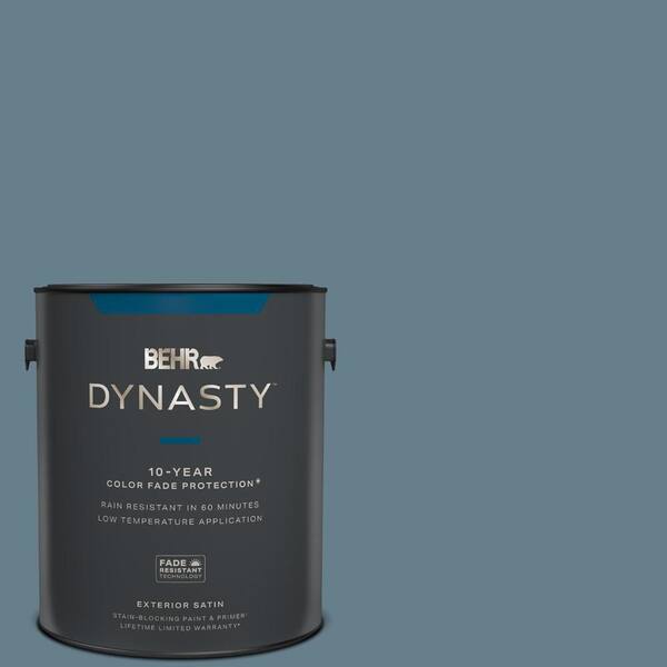 BEHR DYNASTY 1 gal. #ECC-31-1 Windy Seas Satin Enamel Exterior Stain ...